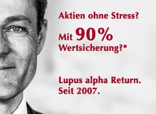 Rendite und Wertsicherung - seit 2007 | Lupus alpha